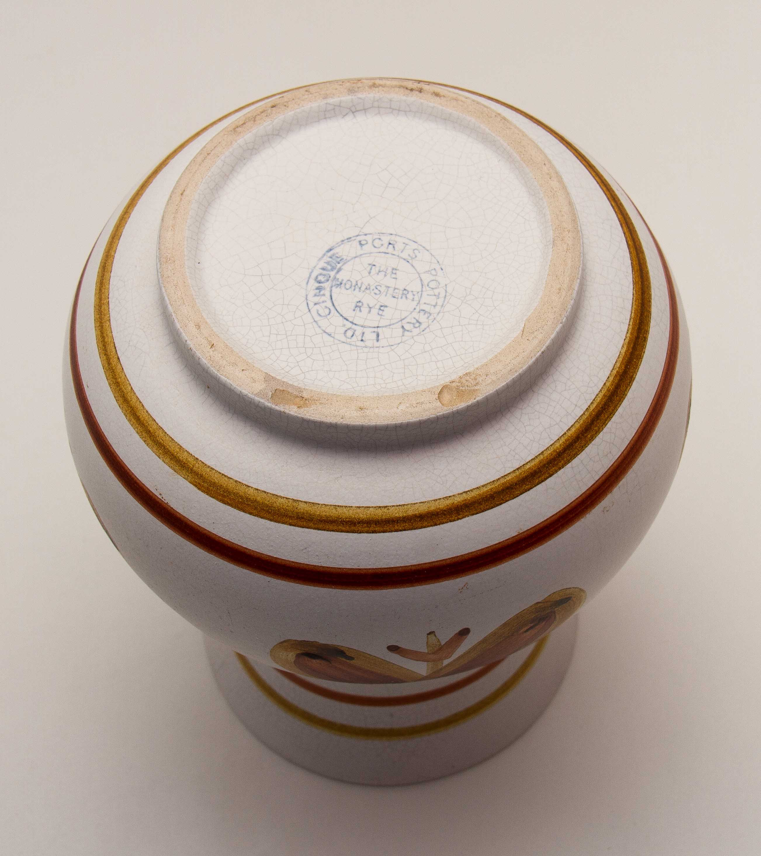 Mid Century Cinque Ports Pottery At The Monastery Rye Hand Painted ...