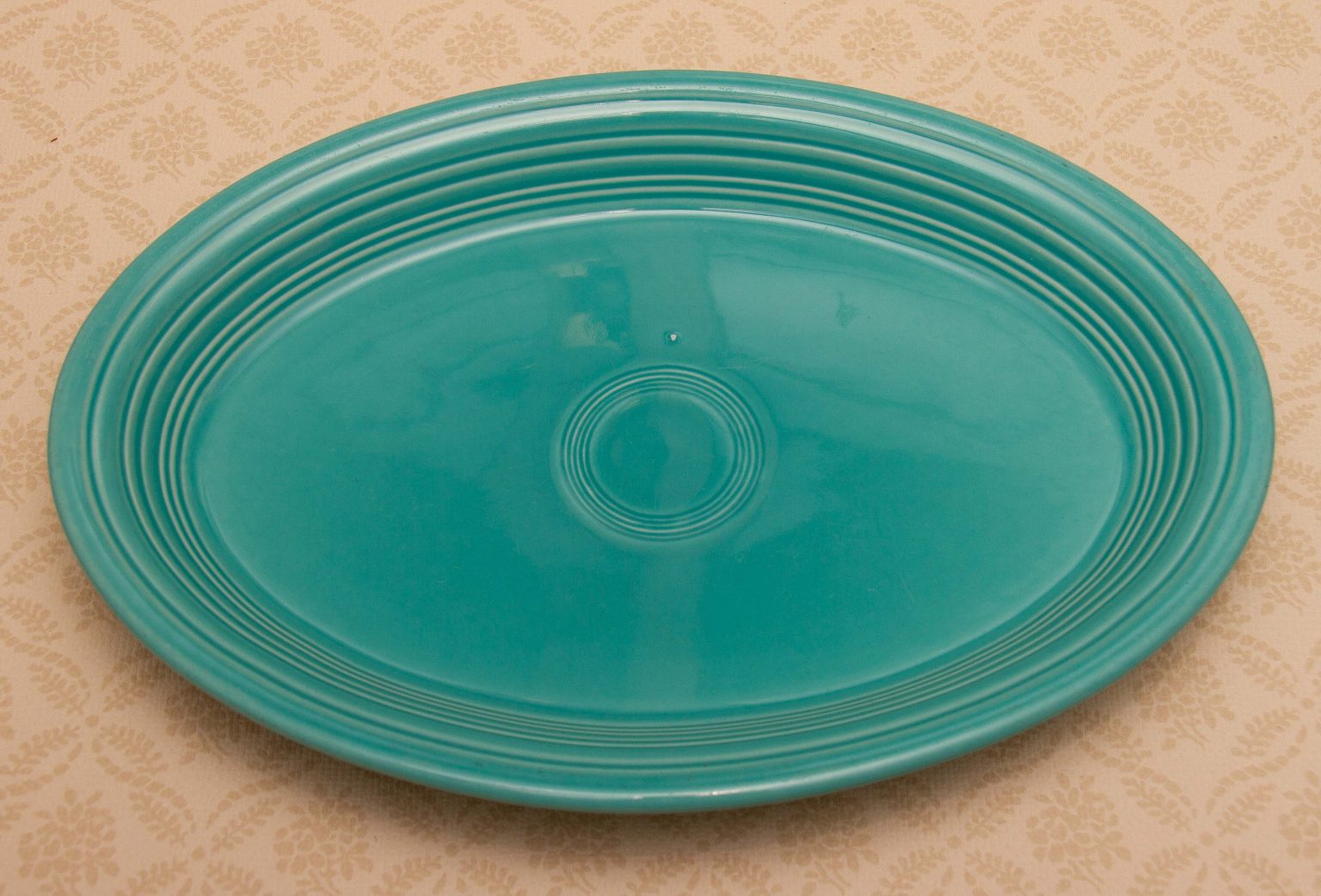 Large Oval Fiestaware USA Turquoise Platter Serving Plate Fiesta Ware ...
