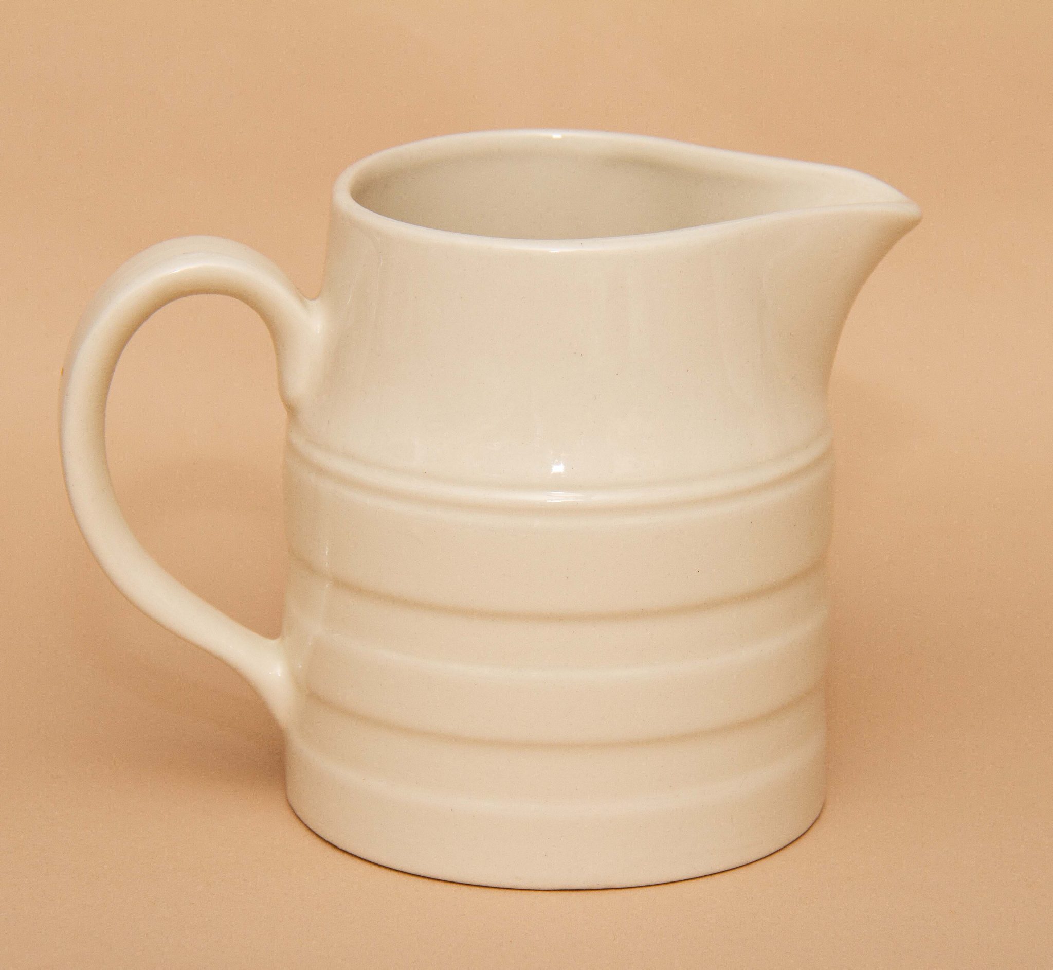 Heron Cross Pottery Staffordshire Classic White Jug Pitcher - Love Vintage