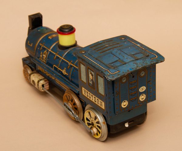 Vintage Western Locomotive Tin Toy Train Engine Japan Battery Powered ...