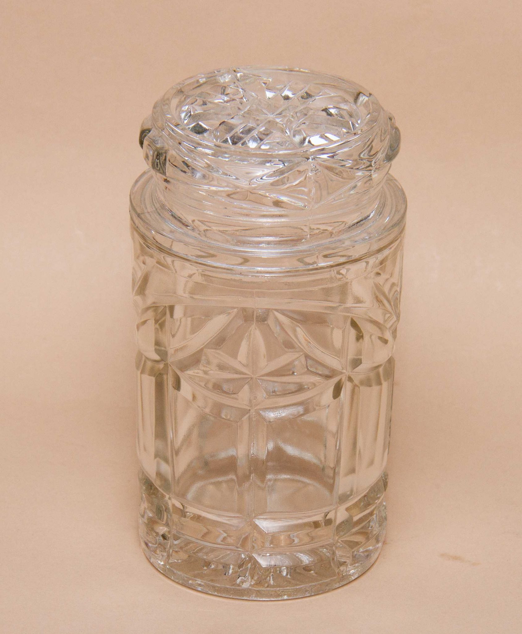 Glass Storage Jar With lid Vintage Sweets Candy Jar - Love Vintage