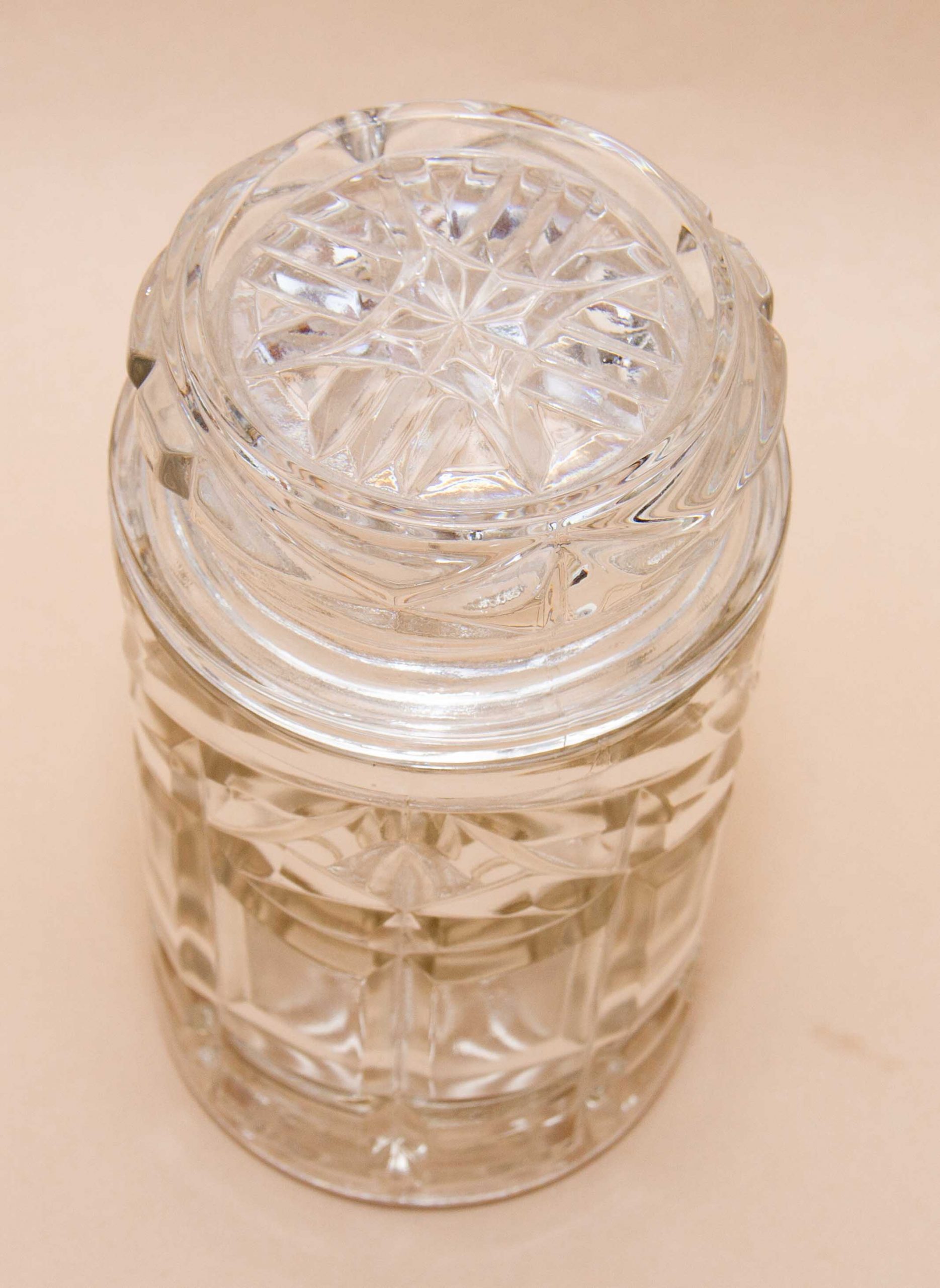 Glass Storage Jar With lid Vintage Sweets Candy Jar - Love Vintage