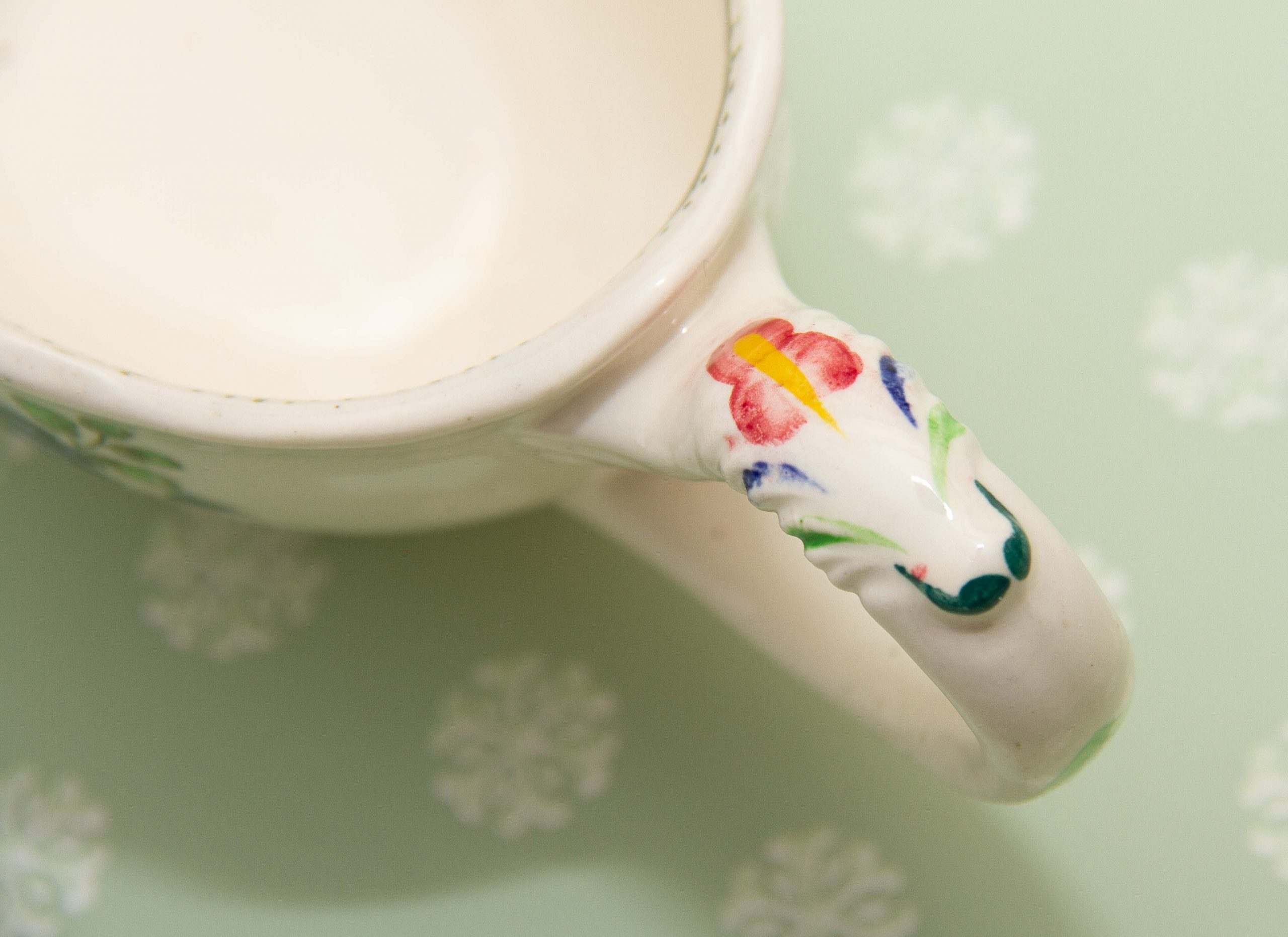 Vintage Masons Ironstone Paynsley Gravy Boat Sauce Jug Floral Green ...