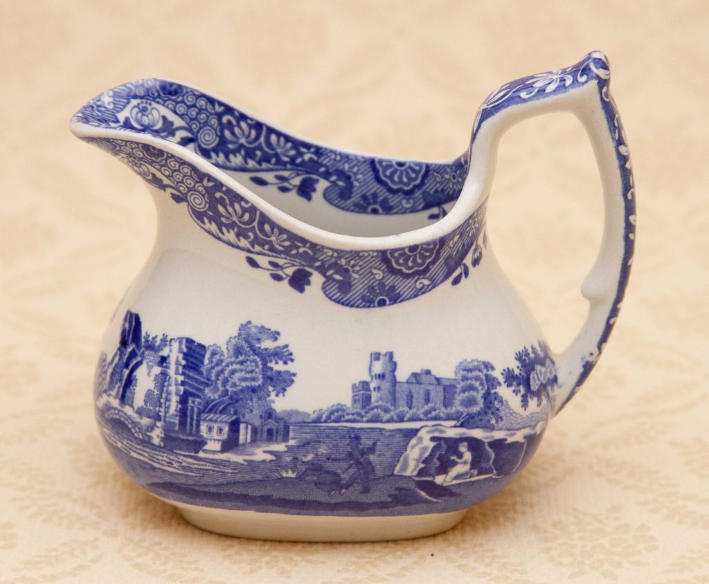 Spode Italian Blue Vintage Creamer Jug - Love Vintage