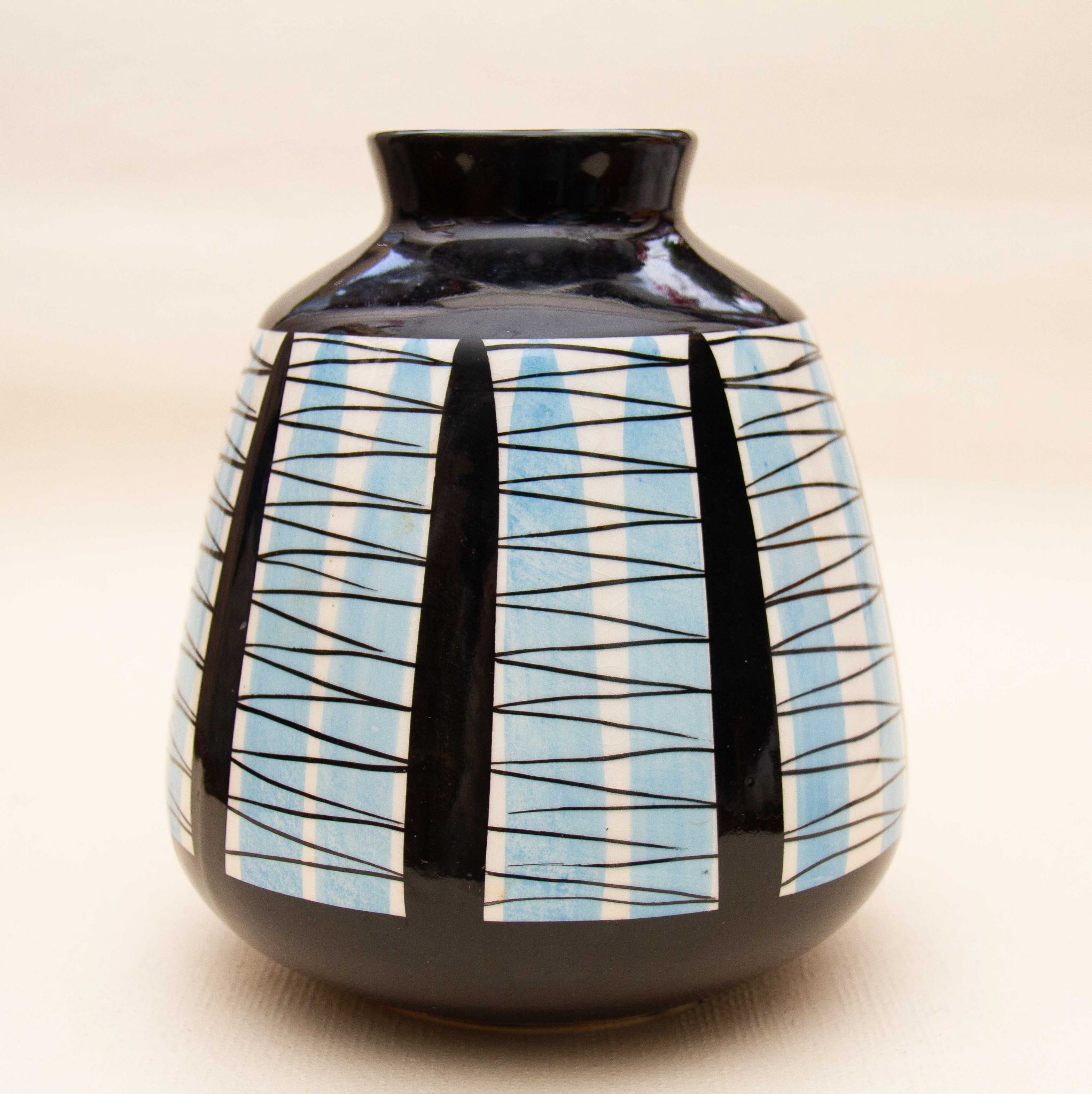 1960's Stavangerflint Norway INGER WAAGE Hand Painted Pottery Vase ...